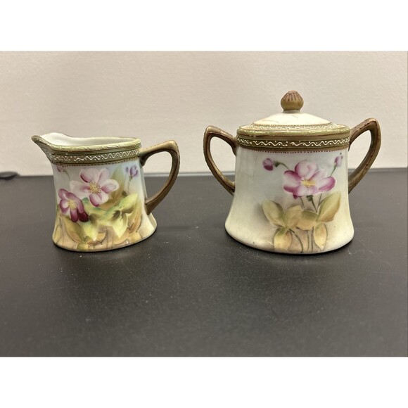 Nippon | Dining | Coronation Ware Wild Roses Cream Sugar Set Hand ...